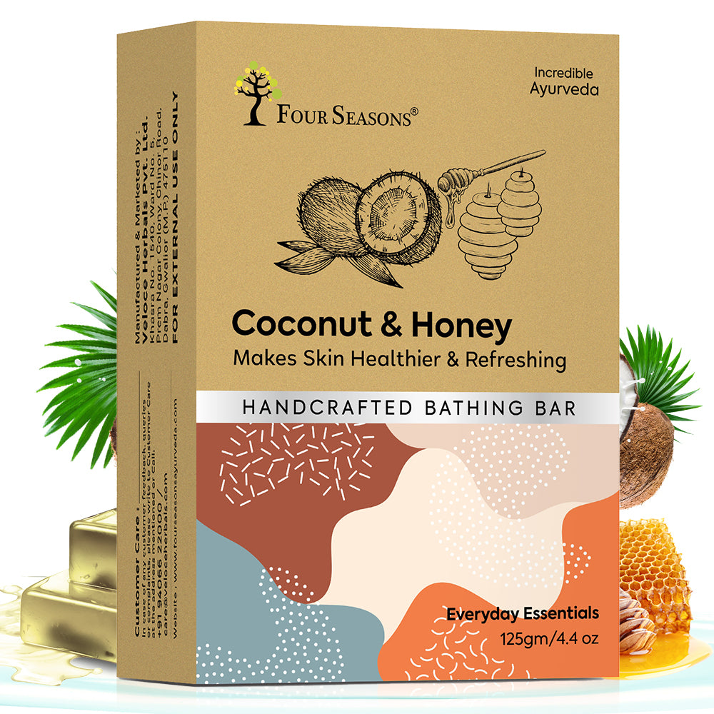 Coconut & Honey | Four Seasons Handcrafted Bathing Bar - Pack of 5 ...