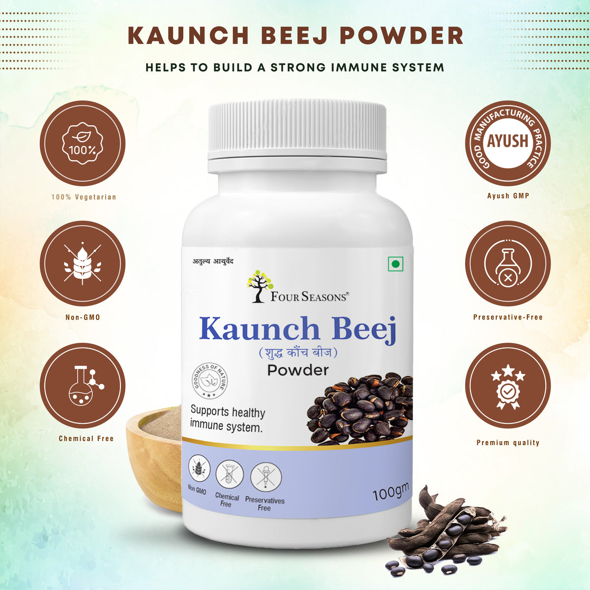 Kaunch Beej Powder – Four Seasons Ayurveda